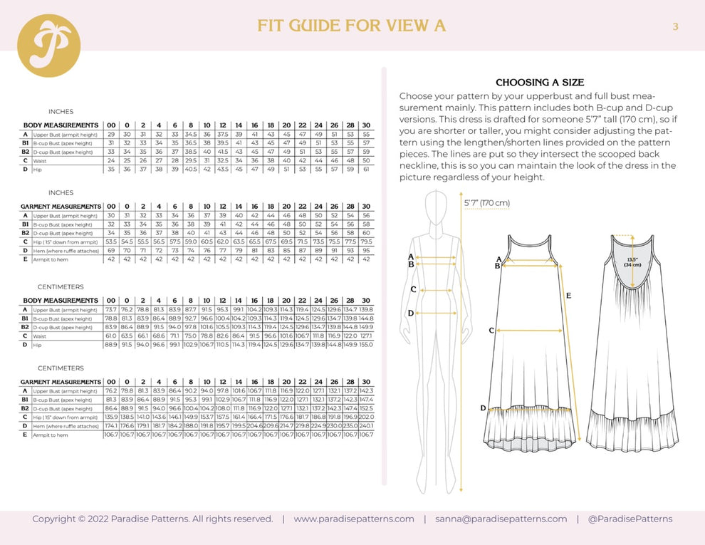 Hallon Dress – Paradise Patterns