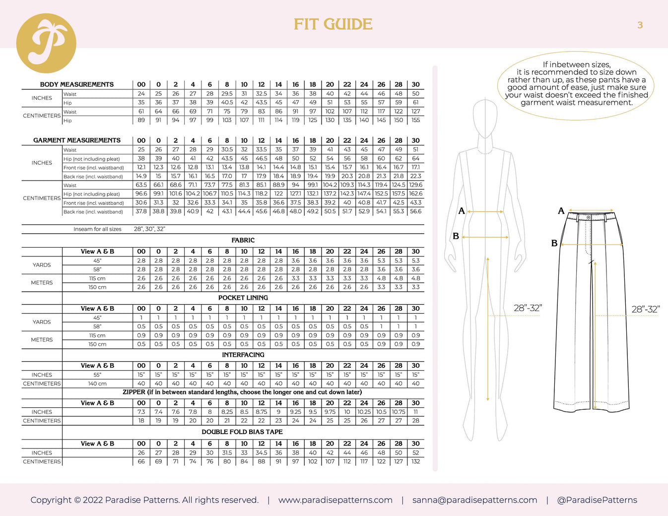 Protea Pants – Paradise Patterns