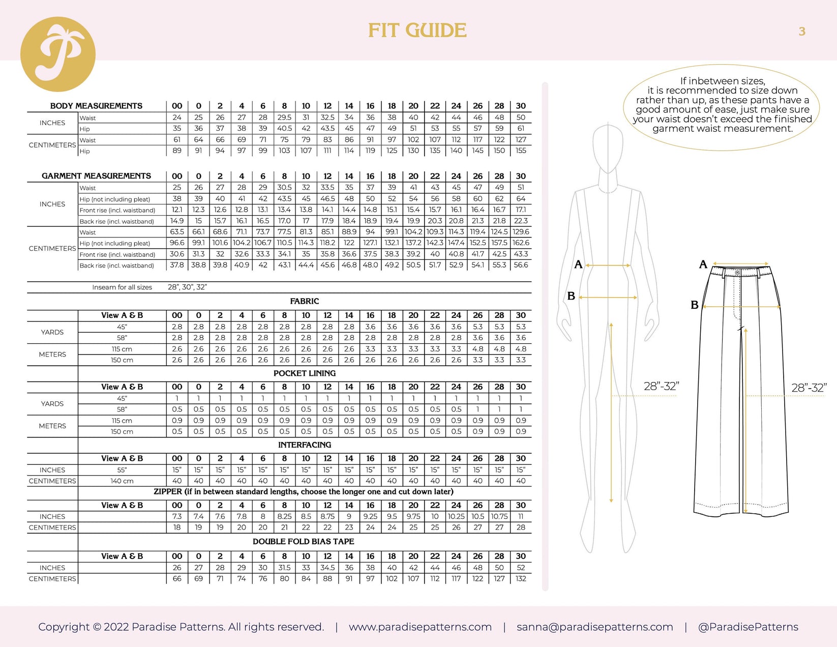 Protea Pants – Paradise Patterns