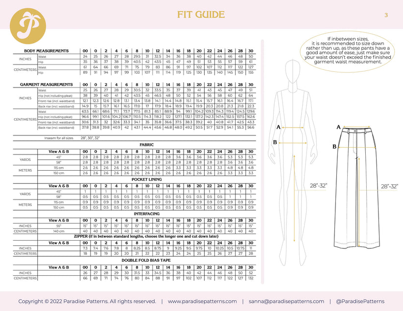 Protea Pants – Paradise Patterns