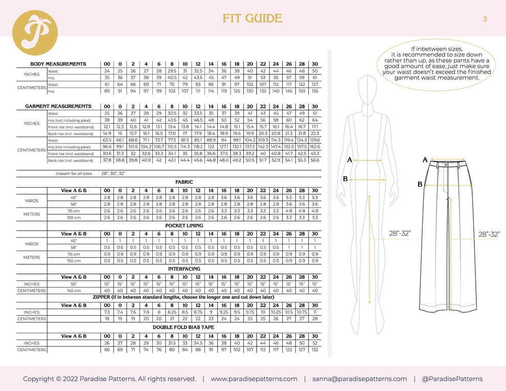 Protea Pants – Paradise Patterns